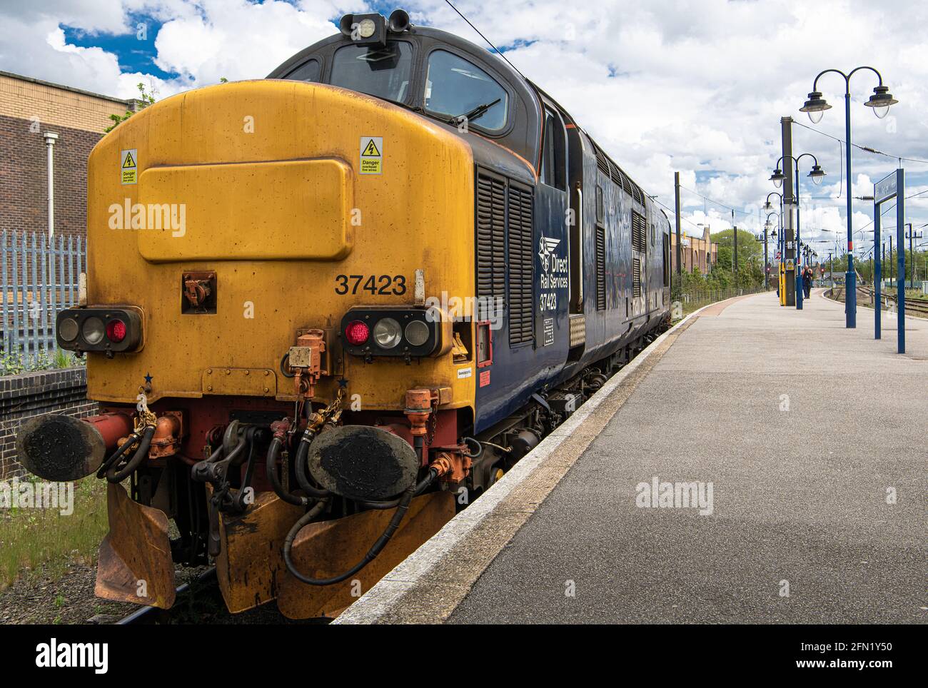 Class 37 british Railways loco Stock Photo - Alamy
