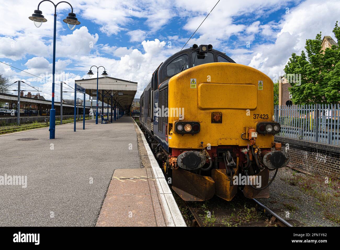 Class 37 british Railways loco Stock Photo - Alamy