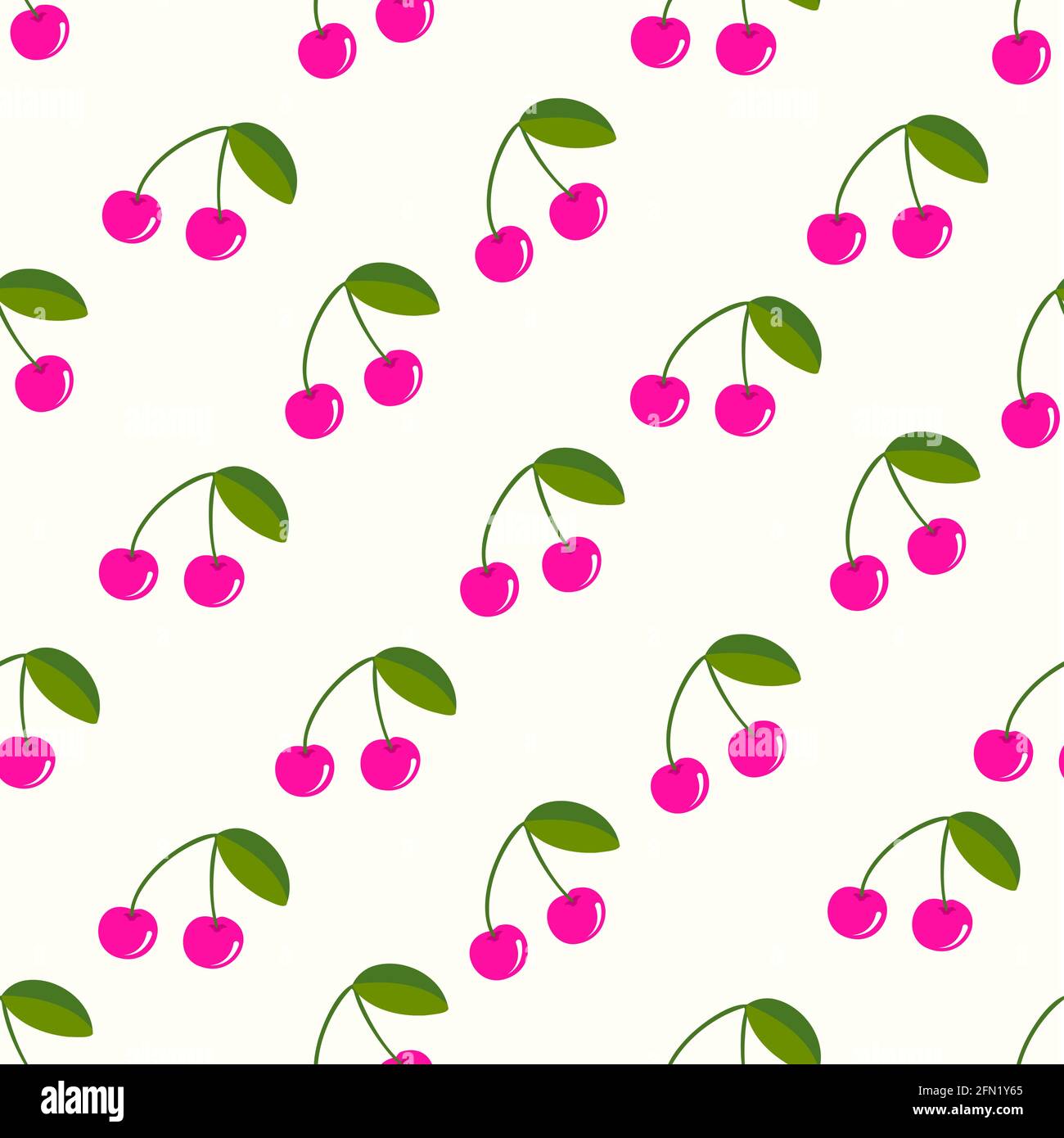 Cherries Pattern Wallpaper