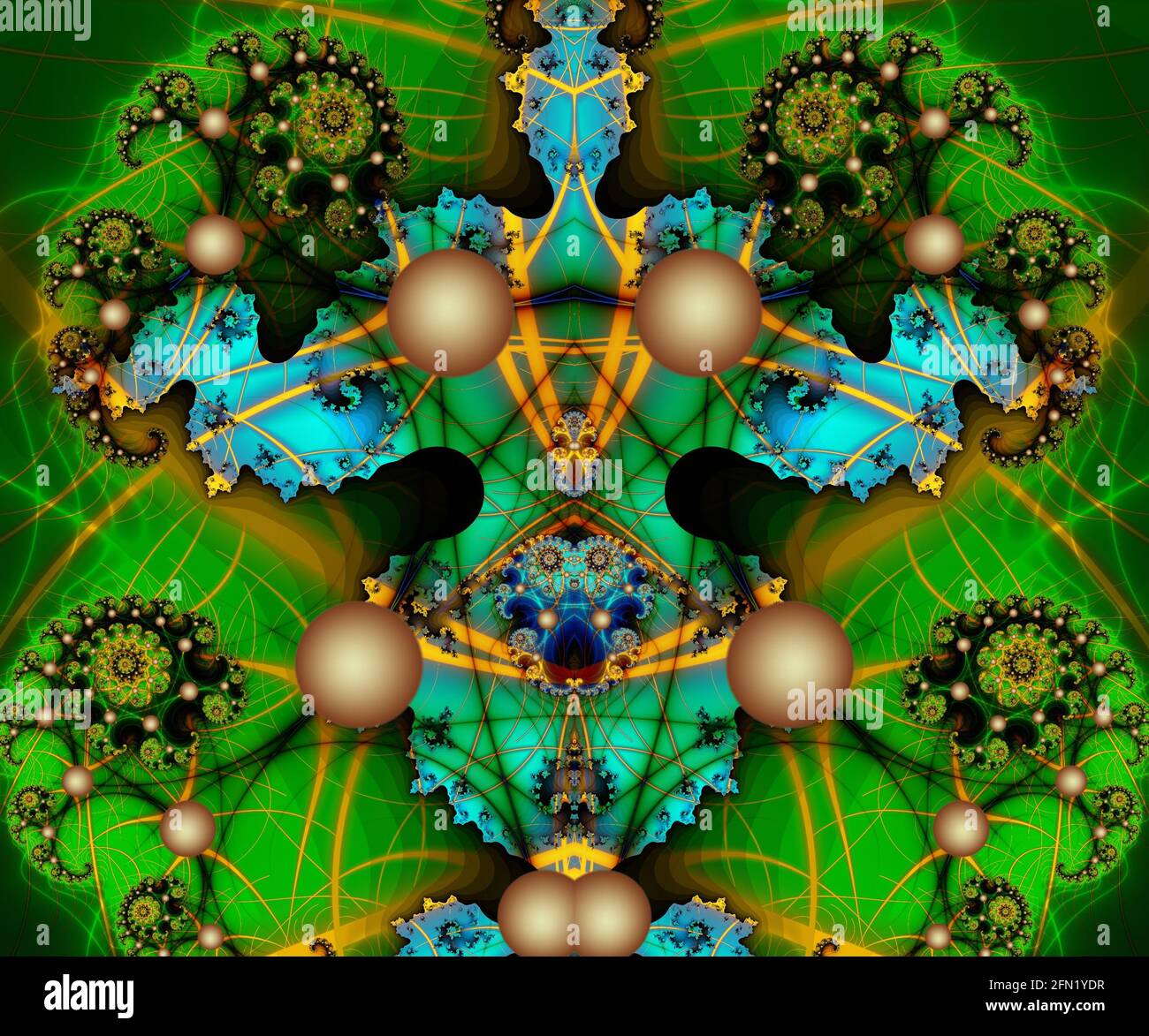 Computer generated abstract colorful fractal artwork for creative ...