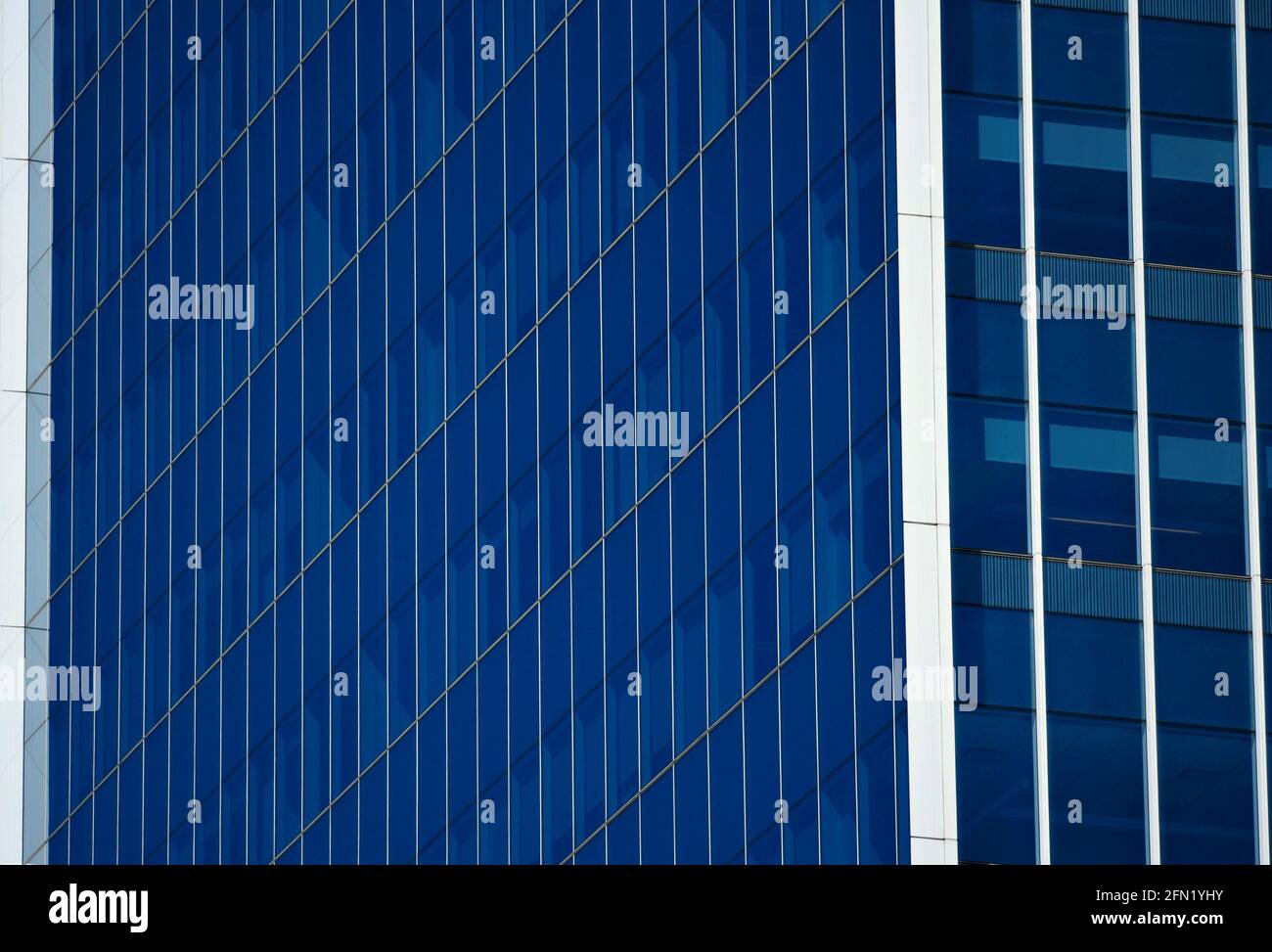 High-rise building blue glass facade in San Diego, California USA Stock ...