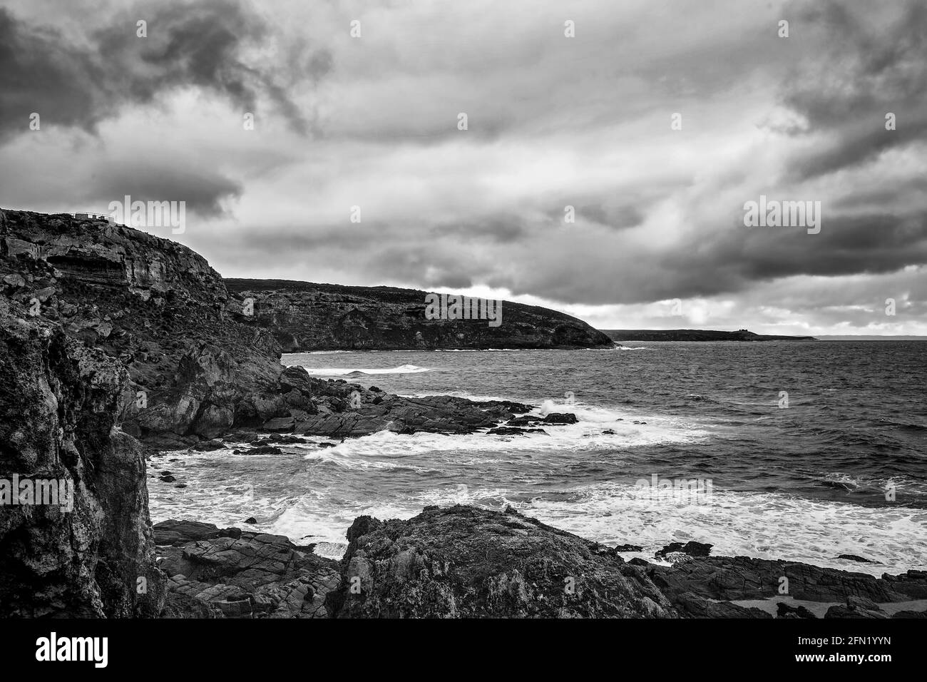 Southern Coastline and Southern Ocean, KI Stock Photo - Alamy