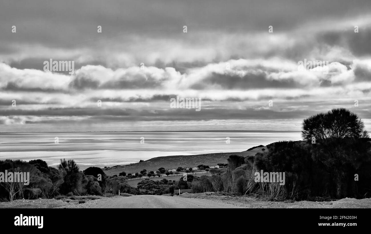 Cape Cassini and cabins, Kangaroo Island Stock Photo - Alamy