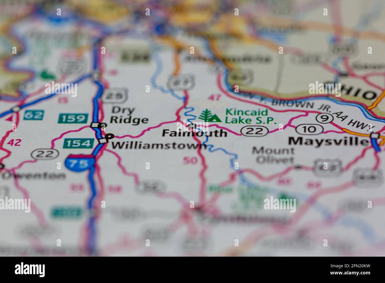 Falmouth map hi-res stock photography and images - Alamy