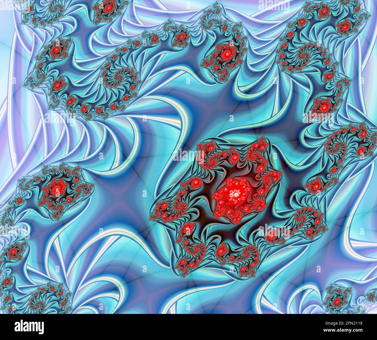 Computer generated abstract colorful fractal artwork for creative ...