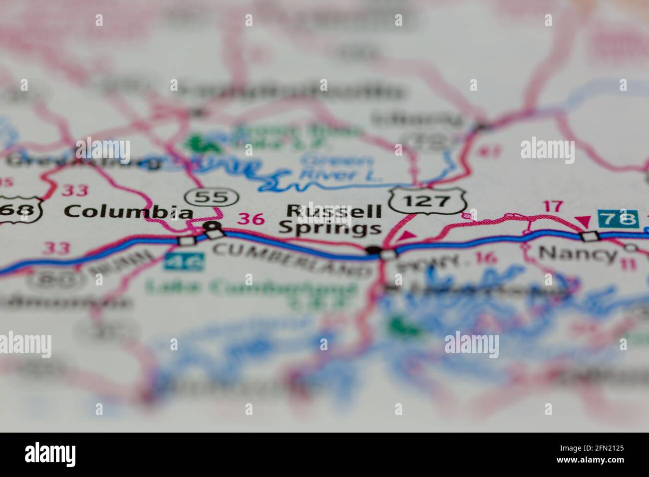 Russell kentucky map hi-res stock photography and images - Alamy