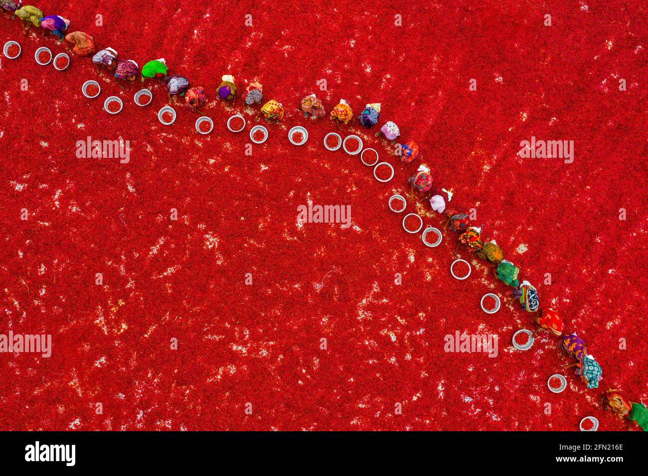 This aerodynamic shot shows the scale of the task ahead for the female ...