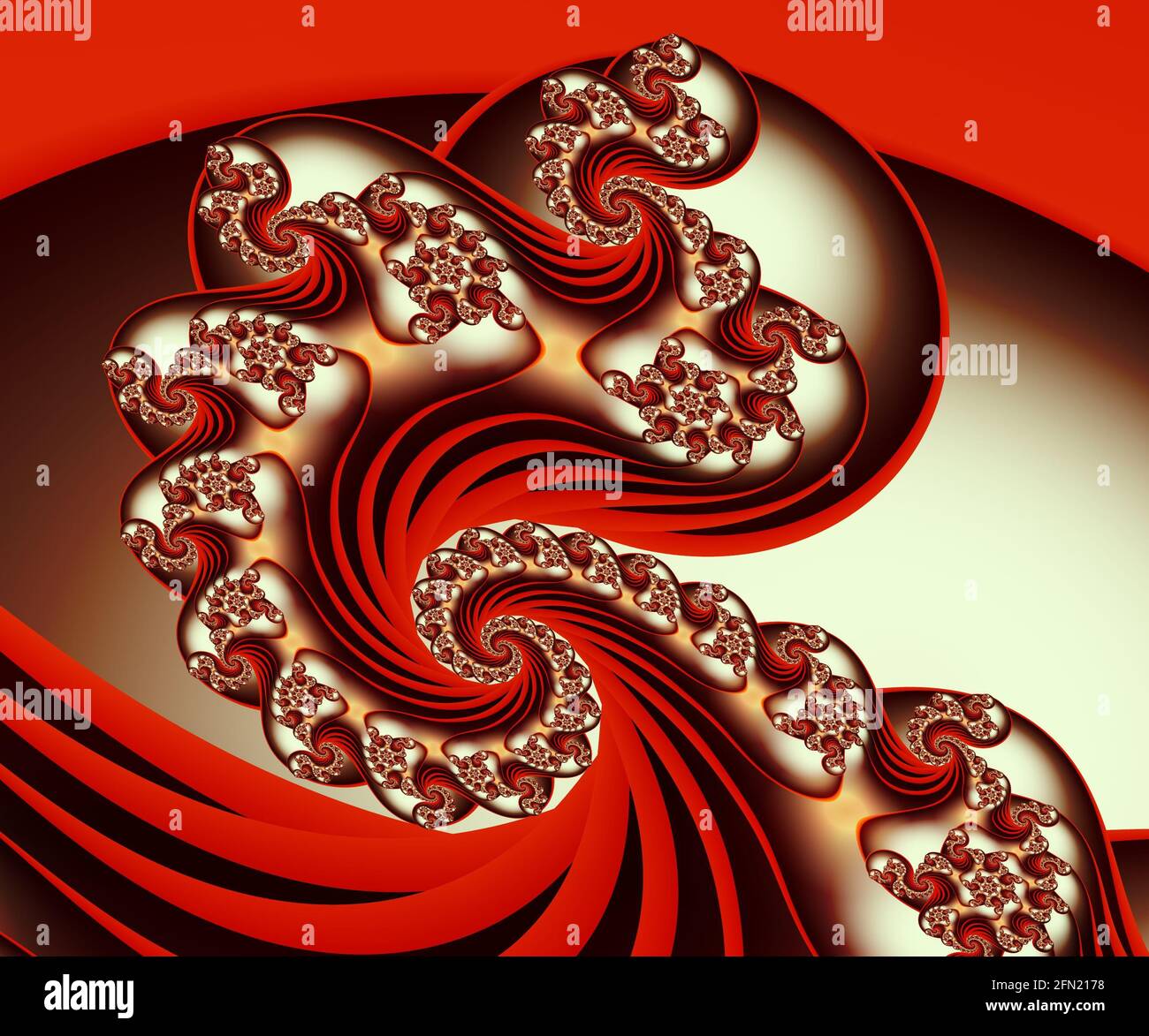 Computer generated abstract colorful fractal artwork for creative ...