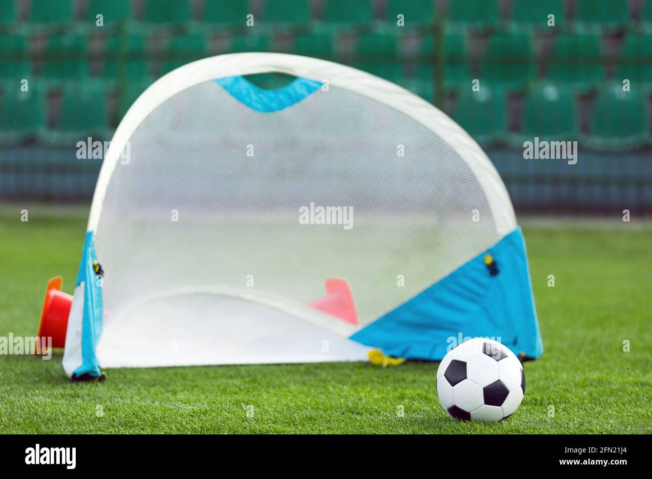 Soccer Football Ball and Soccer Goal For Children. Sports Soccer ...
