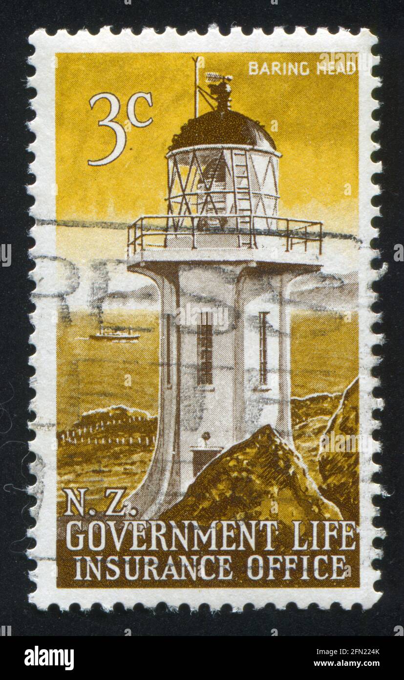 NEW ZEALAND - CIRCA 1969: stamp printed by New Zealand, shows ...