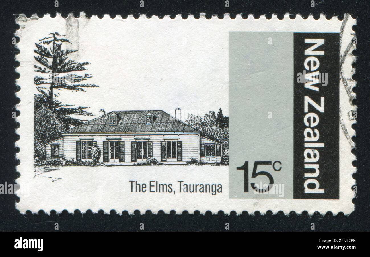 NEW ZEALAND - CIRCA 1979: stamp printed by New Zealand, shows The Elms ...