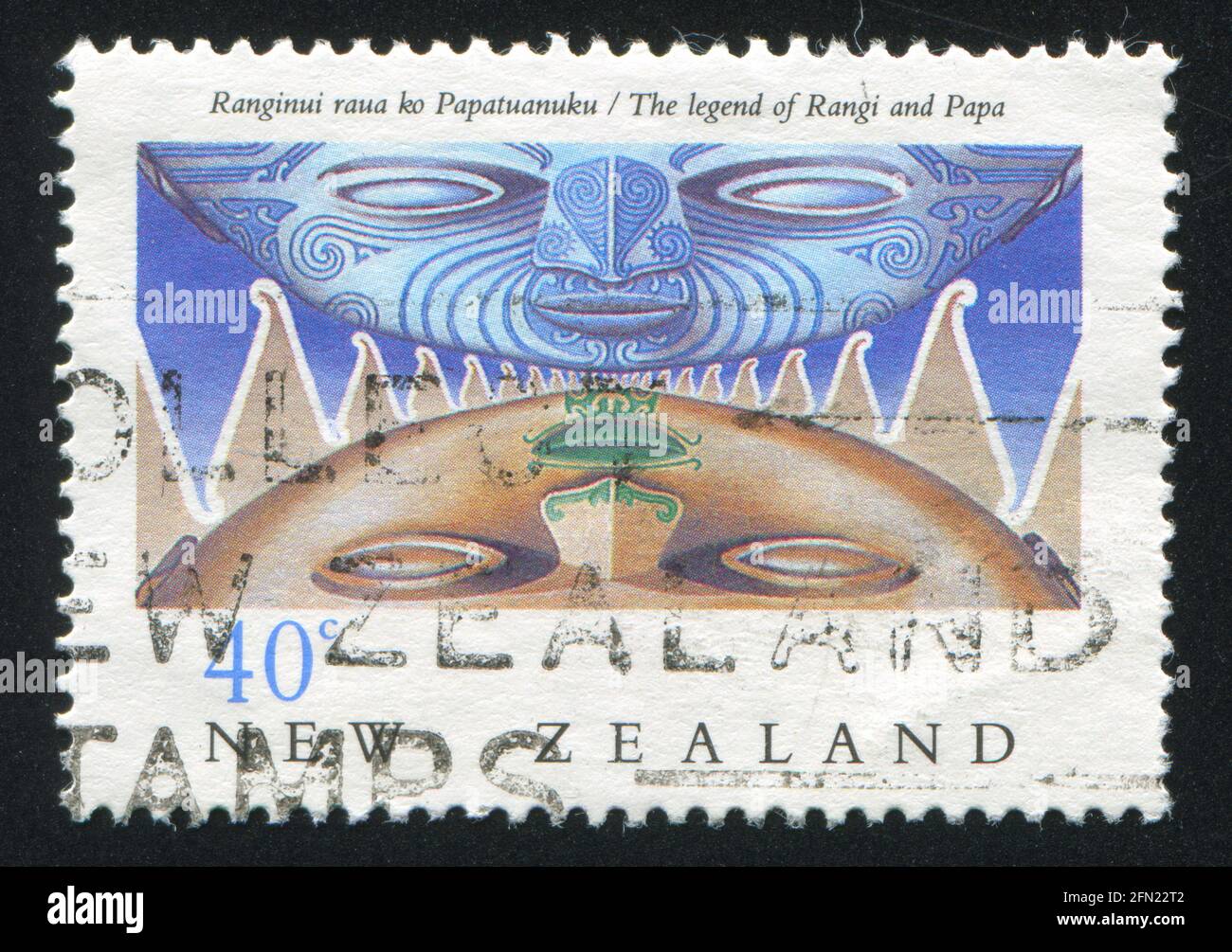 NEW ZEALAND - CIRCA 1990: stamp printed by New Zealand, shows New ...