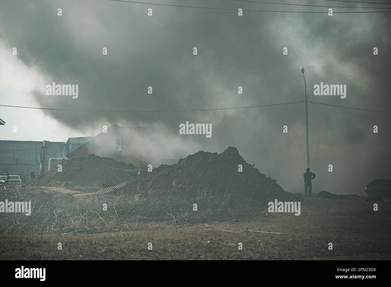 Choking smoke hi-res stock photography and images - Alamy