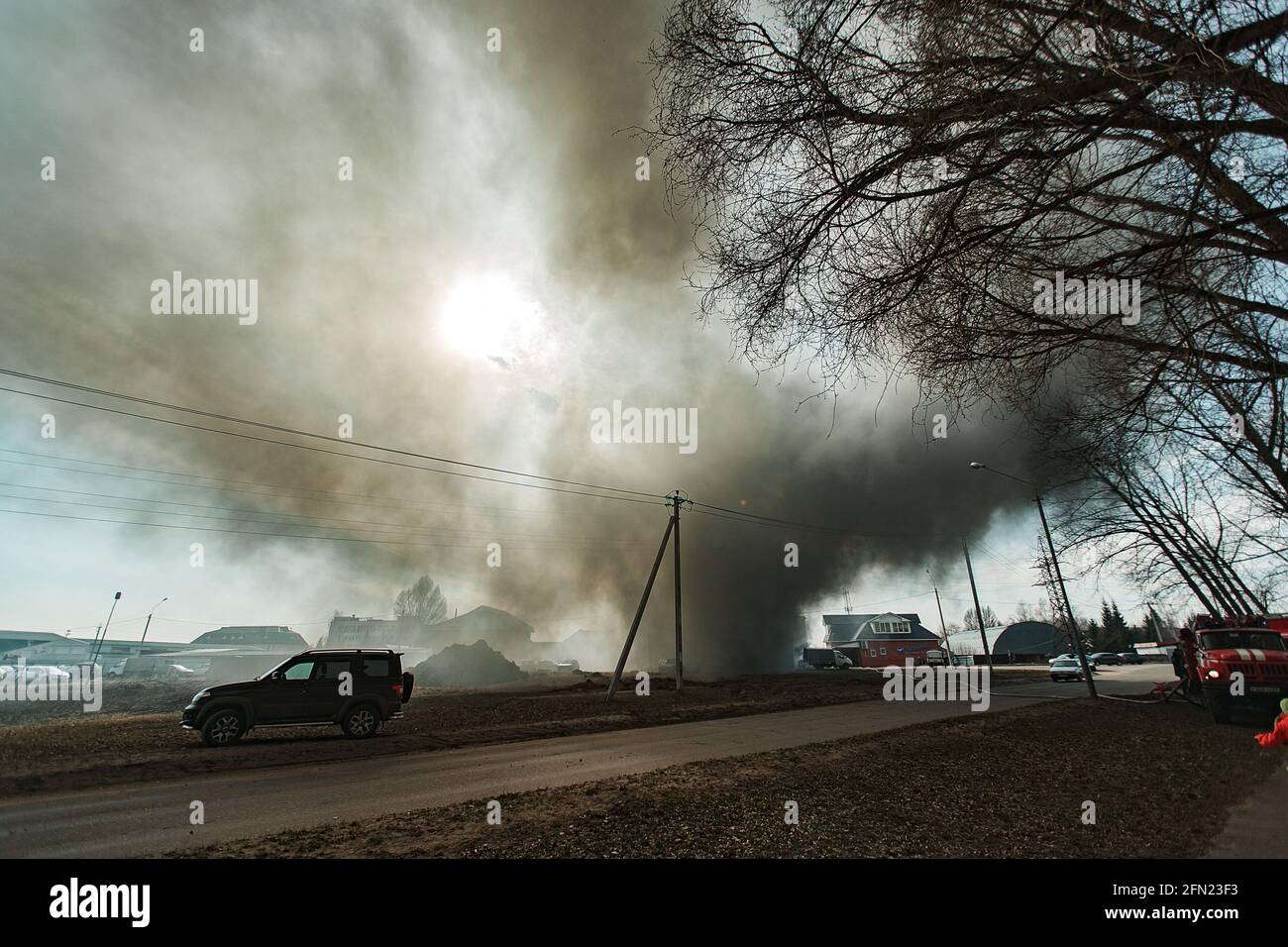 Choking smoke hi-res stock photography and images - Alamy