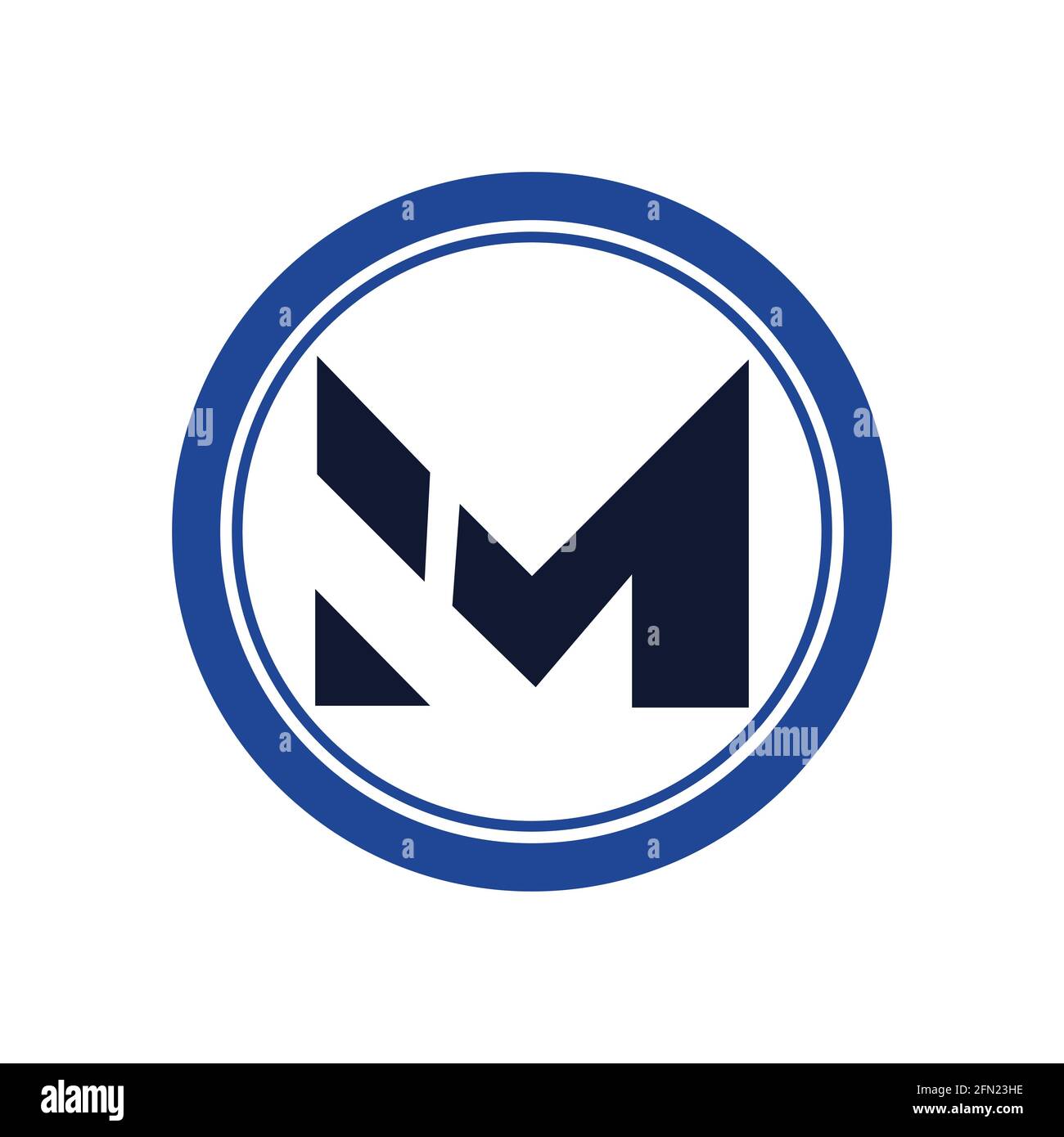 Letter M Business corporate abstract unity vector logo design ...
