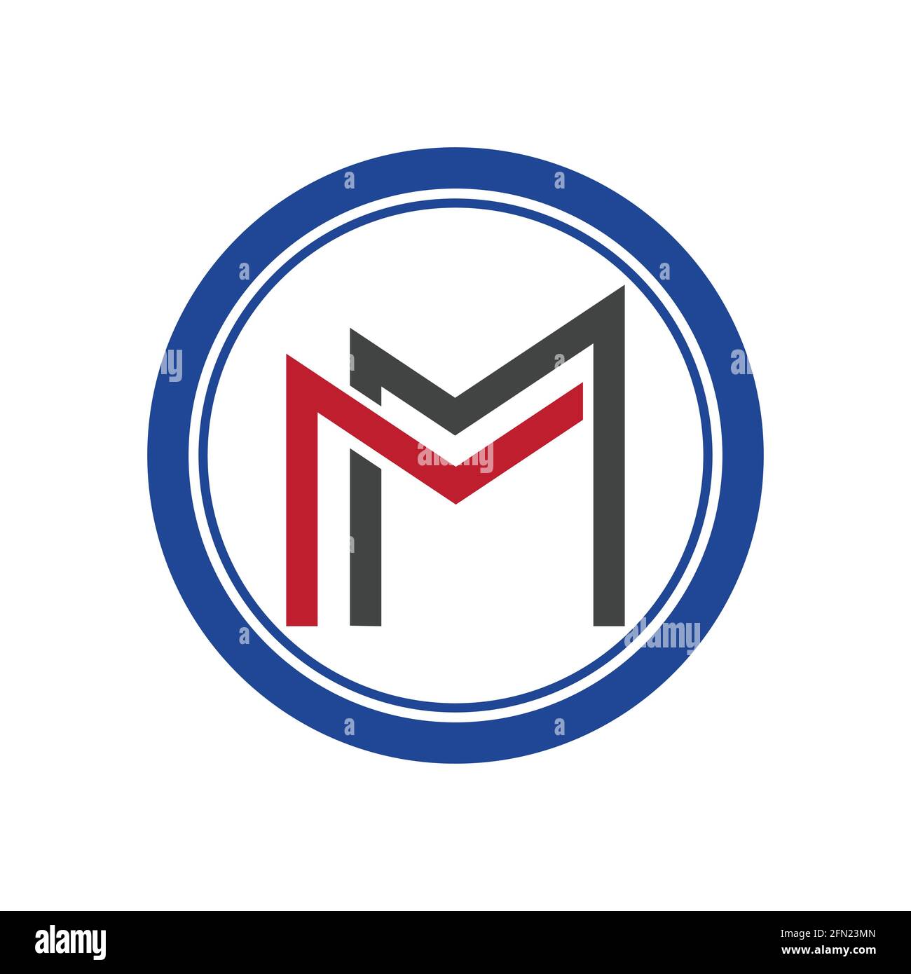 Letter M Business corporate abstract unity vector logo design ...
