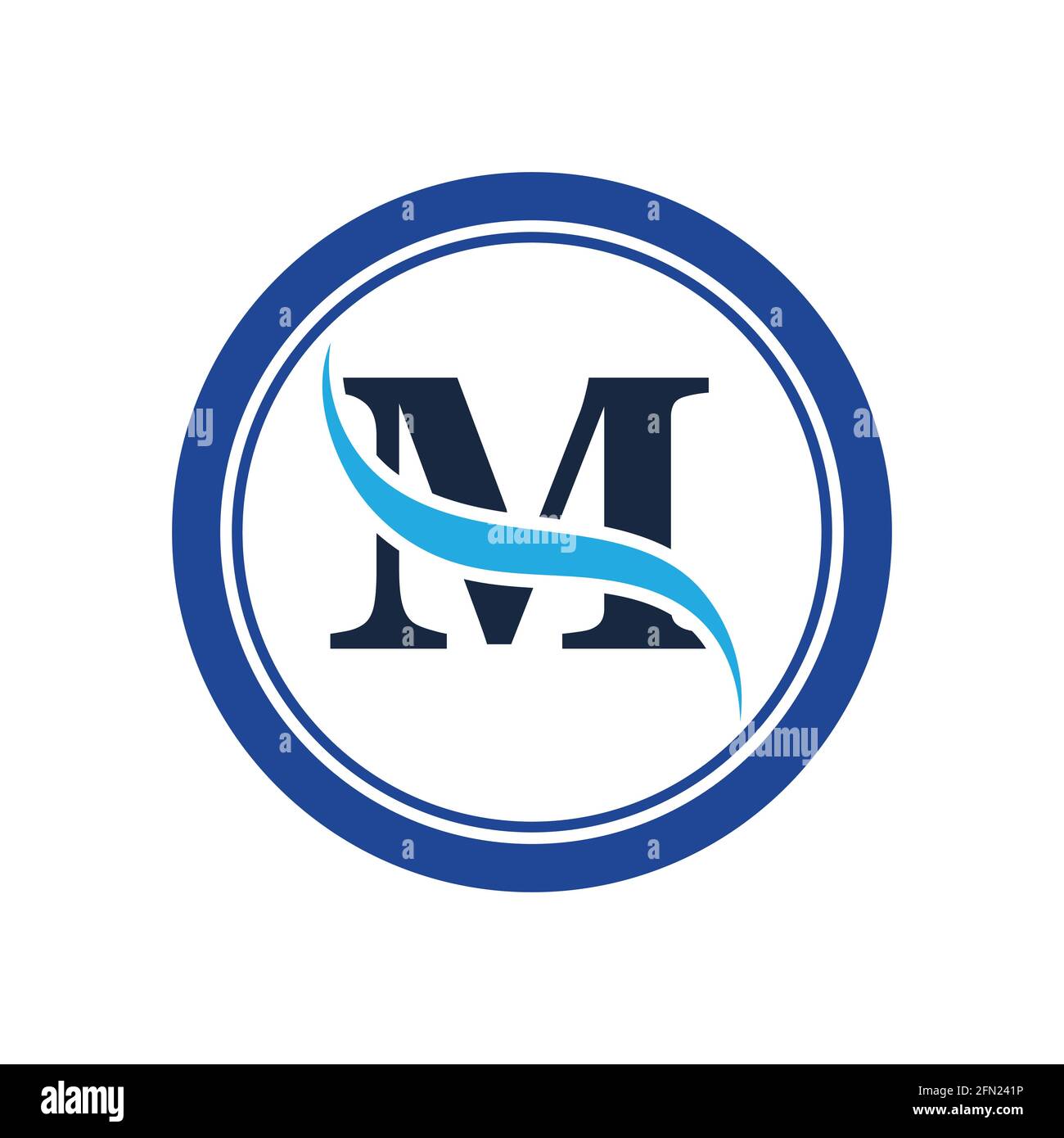 creative M letter Business logo design template Stock Vector Image ...