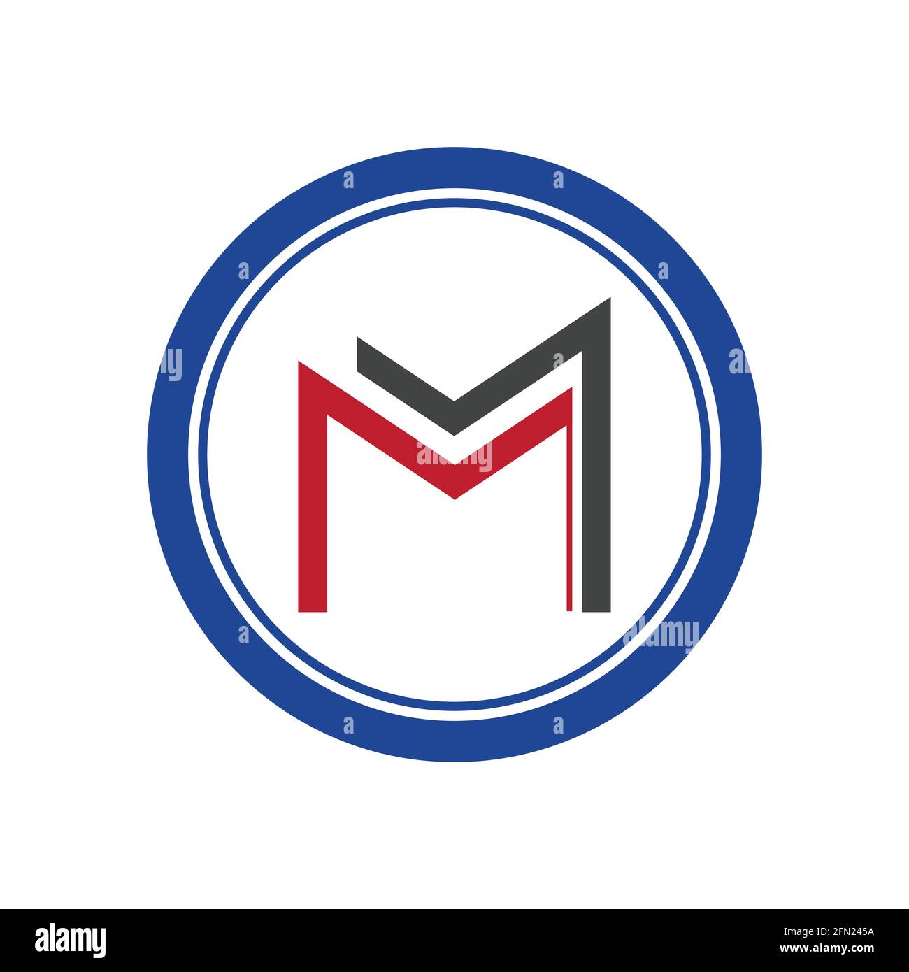 creative M letter Business logo design template Stock Vector Image ...