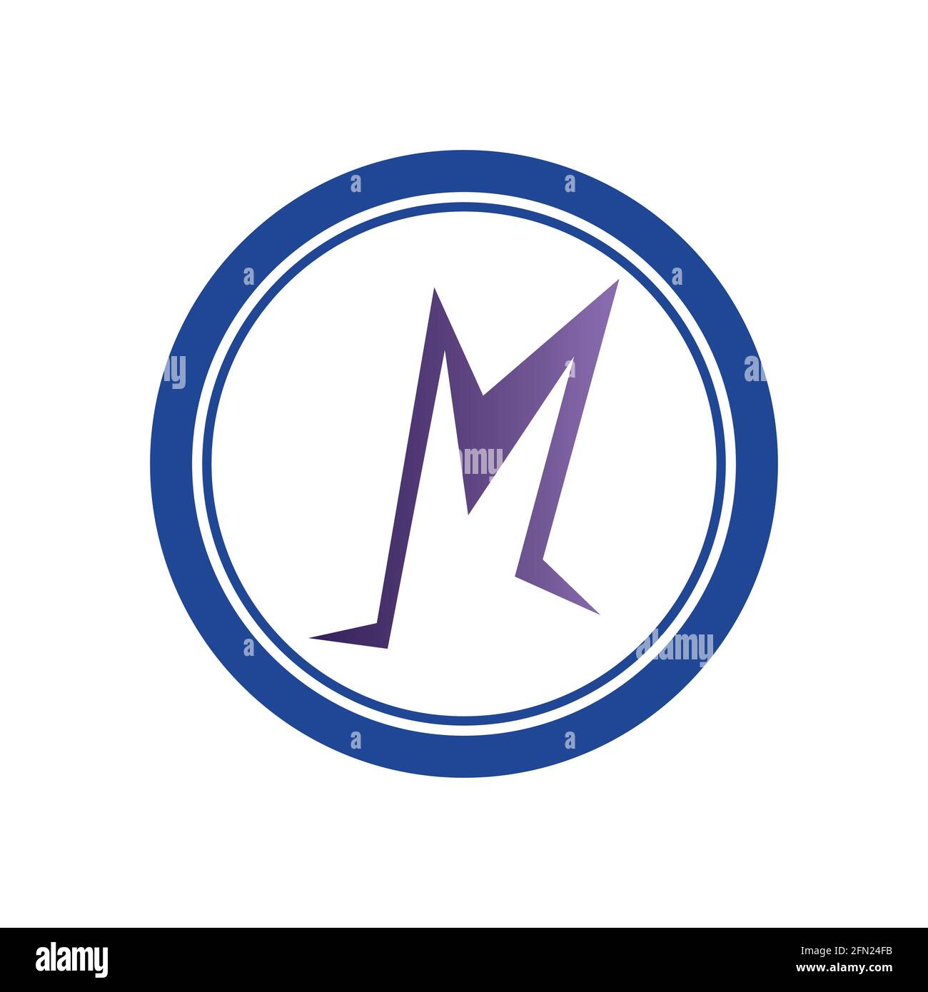 creative M letter Business logo design template Stock Vector Image ...