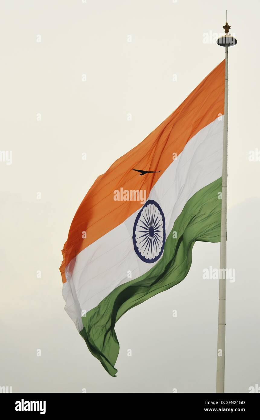 Big indian flag hi-res stock photography and images - Alamy