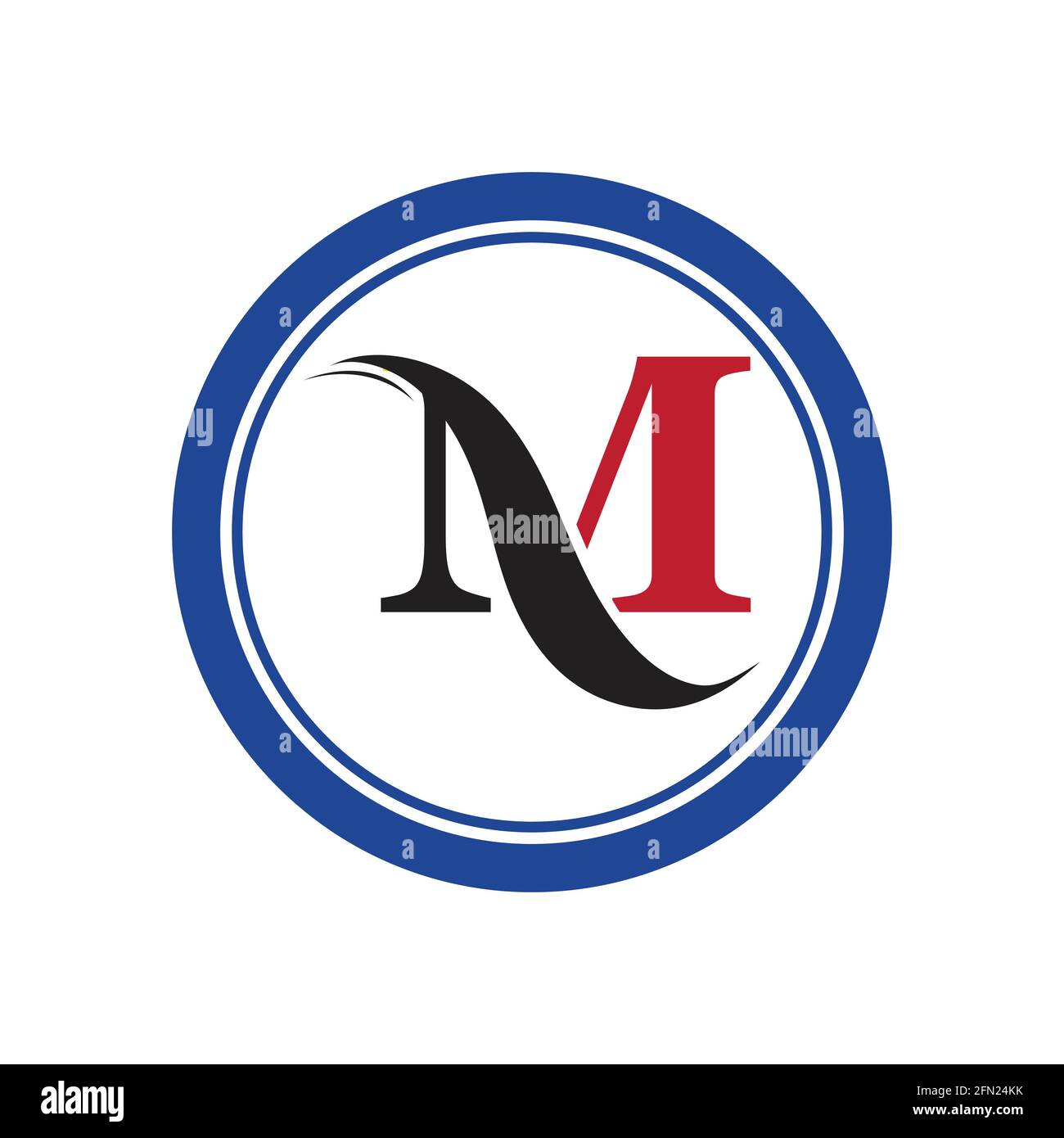 creative M letter Business logo design template Stock Vector Image ...