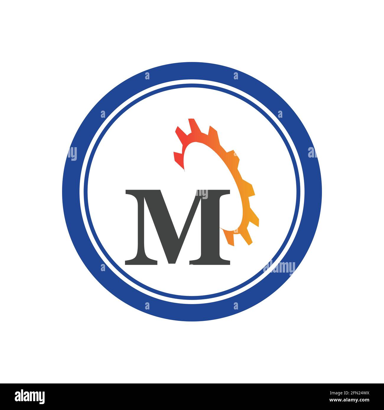 creative M letter Business logo design template Stock Vector Image ...