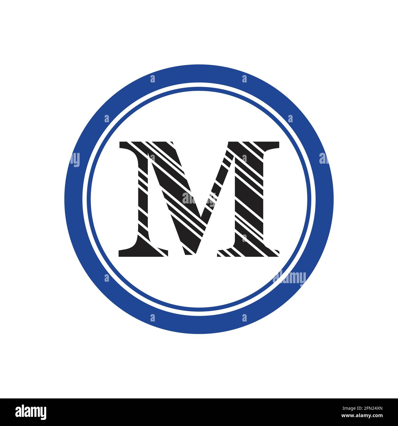 creative M letter Business logo design template Stock Vector Image ...