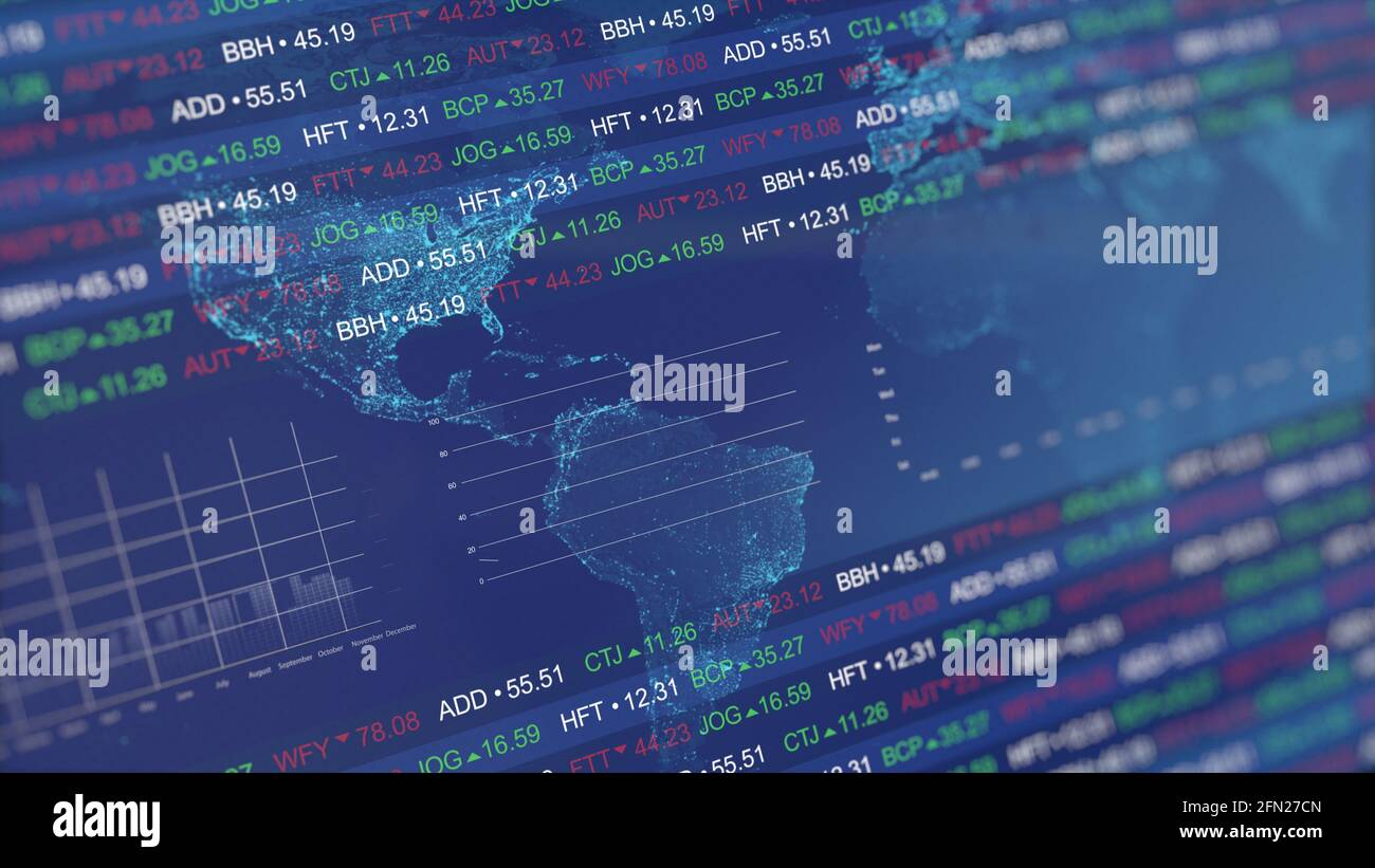 4k animation economic financial stock hi-res stock photography and ...