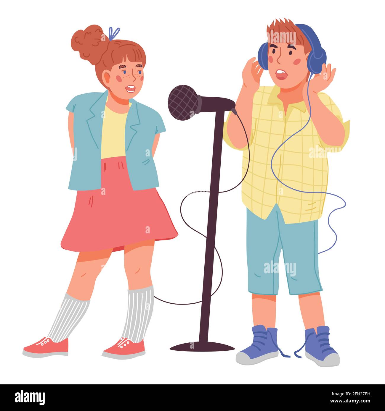 Cartoon People Singing