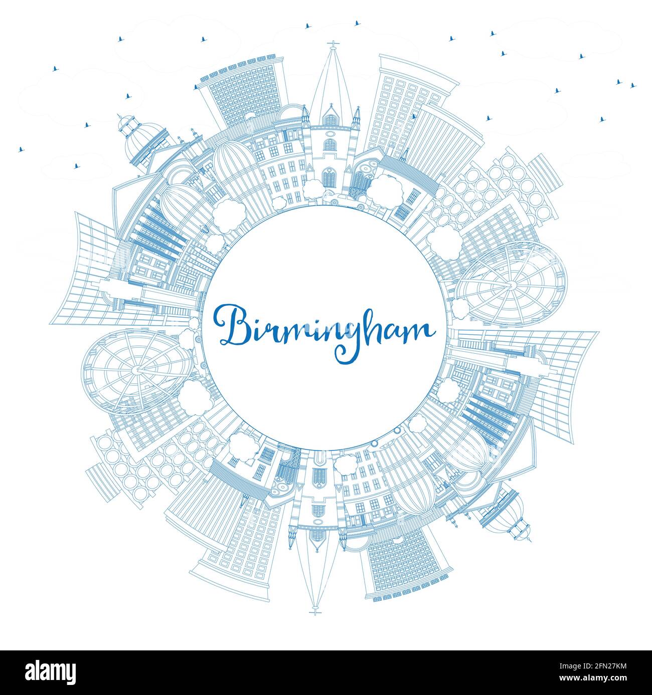 Architecture birmingham england Stock Vector Images - Alamy