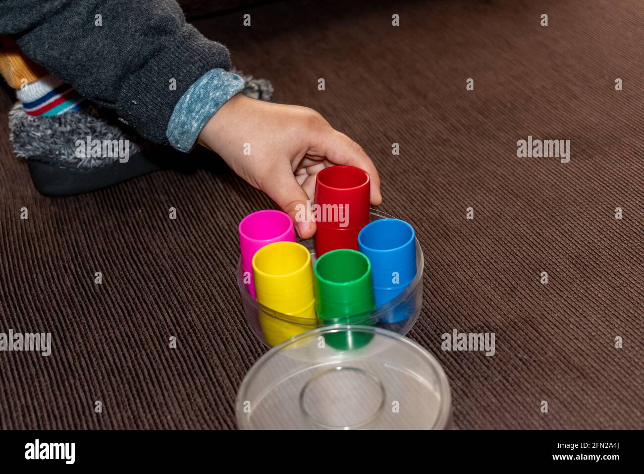Boy playing board games Stock Photo - Alamy