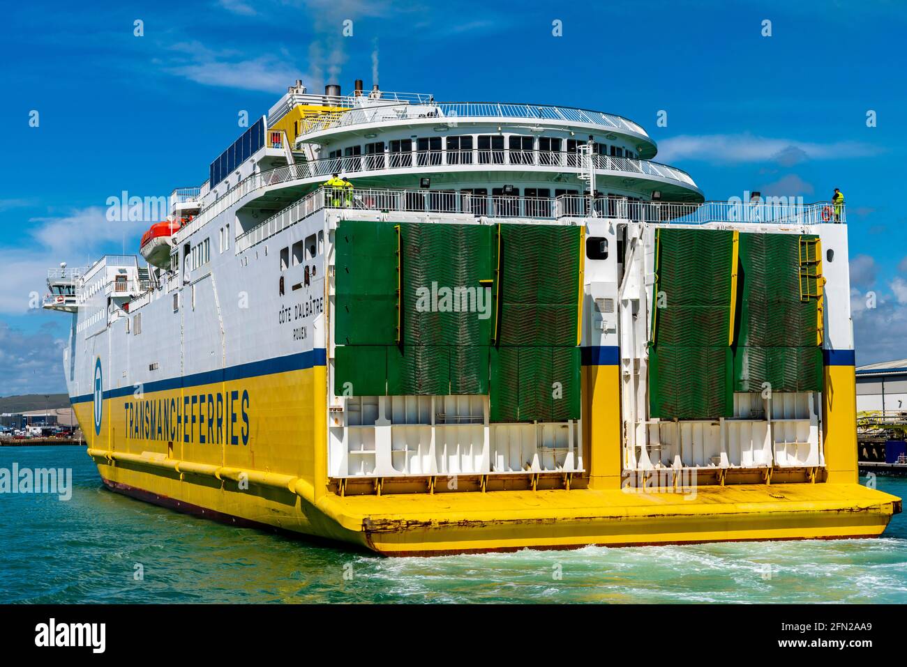 The Transmanche Newhaven - Dieppe Ferry Arrives At The Port Of Newhaven ...