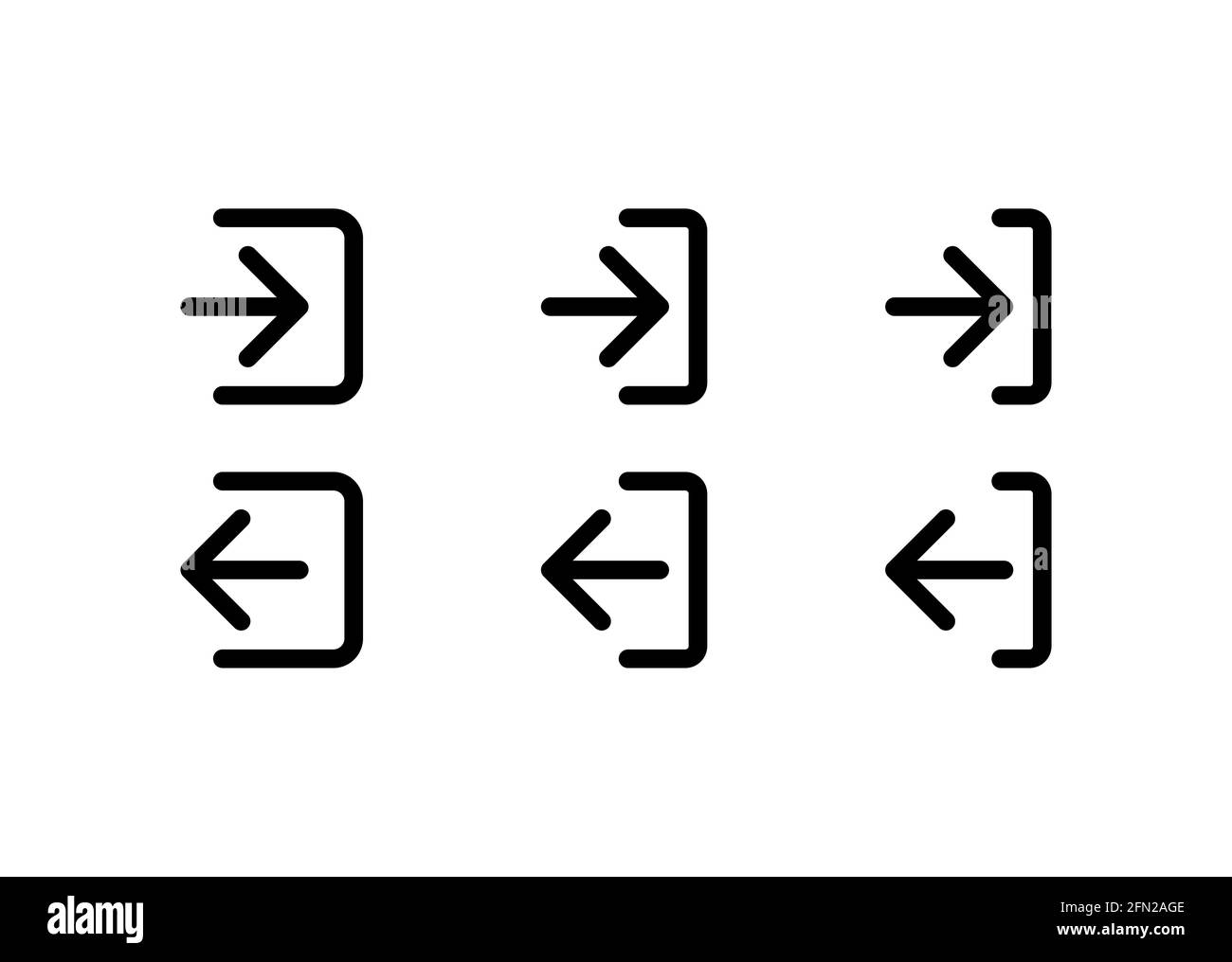 Login and logout icon, Sign In and Sign Out icon vector Stock Vector ...
