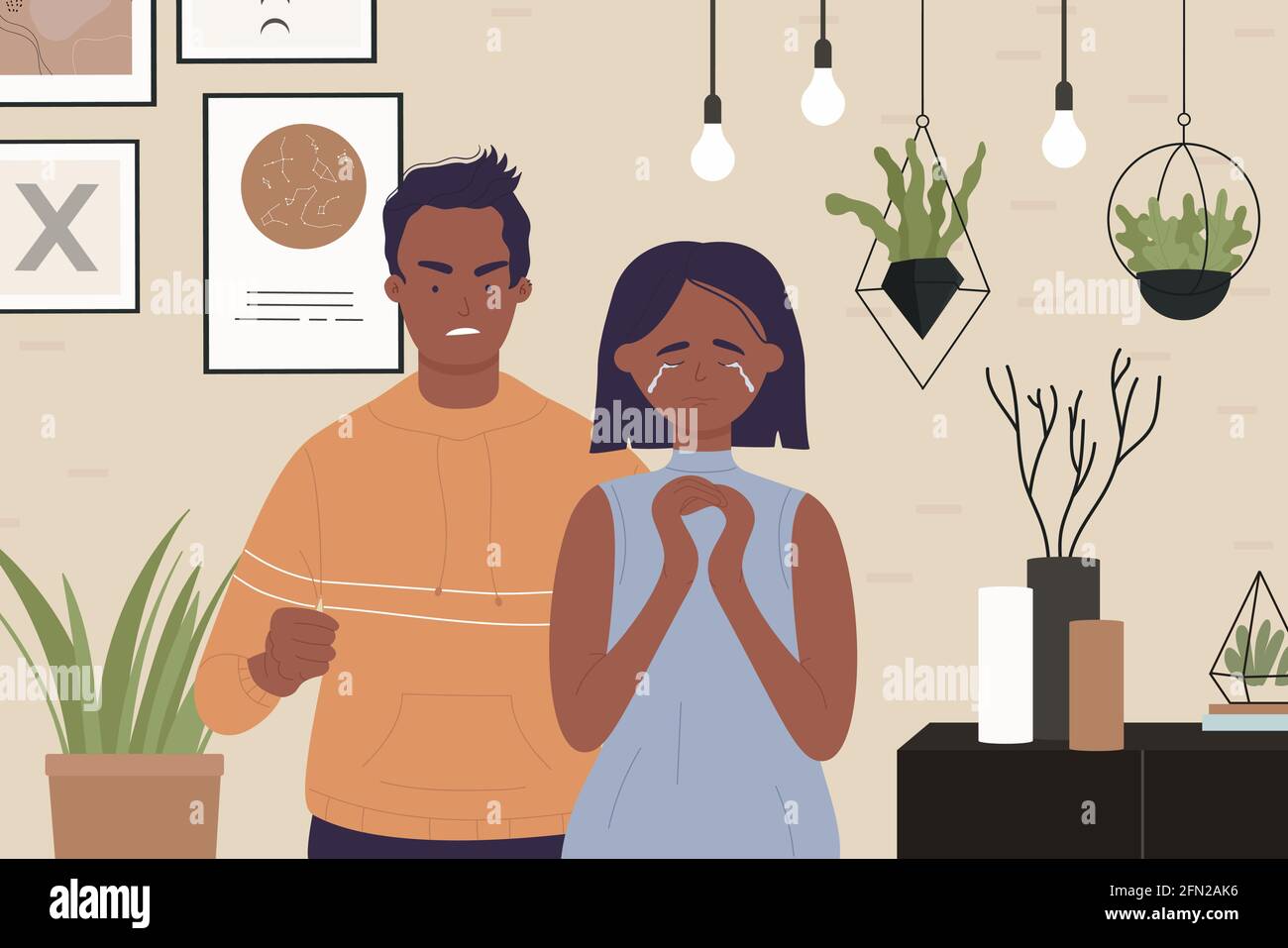 Young angry shouting woman Stock Vector Images - Alamy