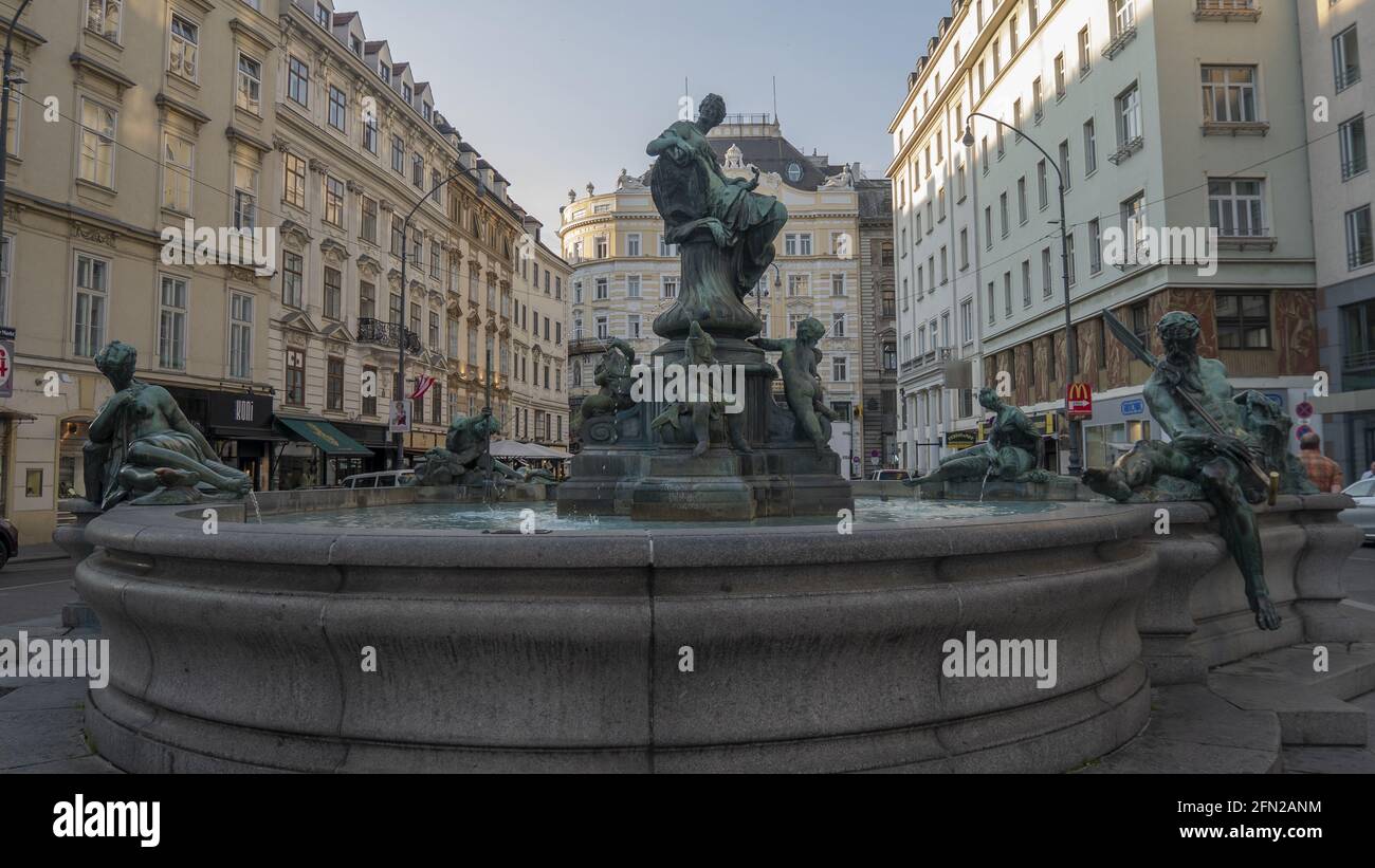 VIENNA, AUSTRIA - Jun 20, 2017: Vienna is located in northeastern ...