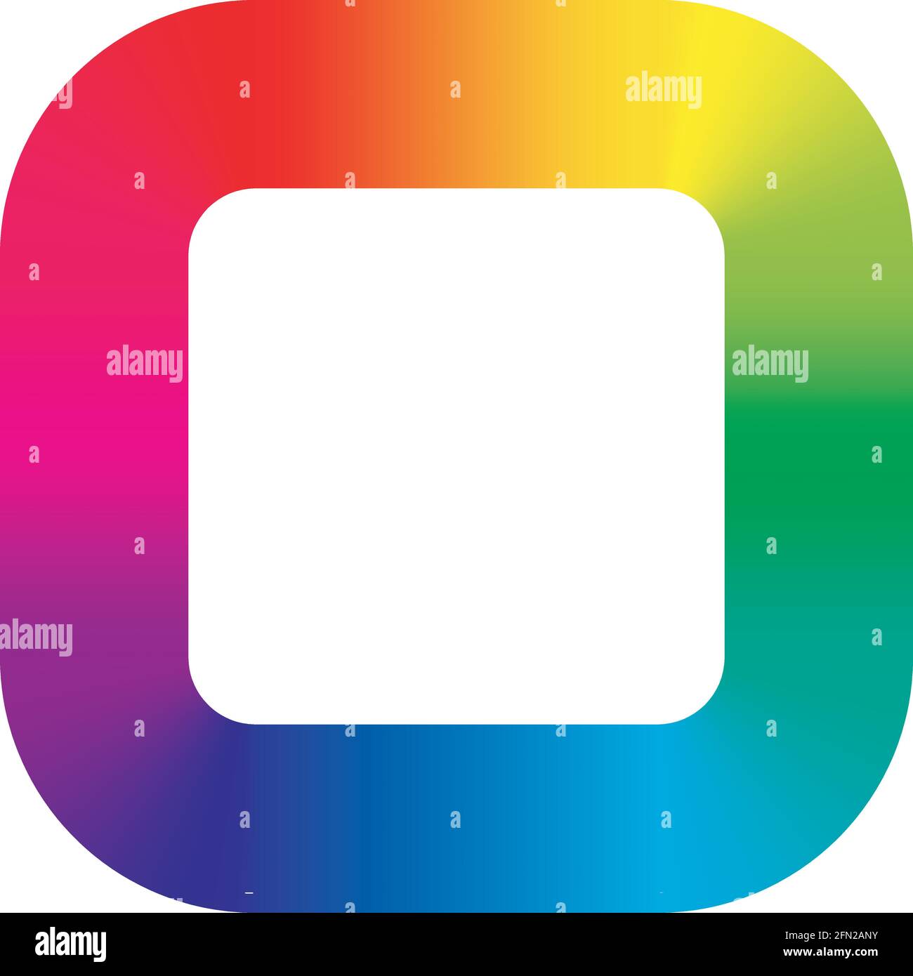 Colorful rainbow gradient square frame Stock Vector Image & Art - Alamy