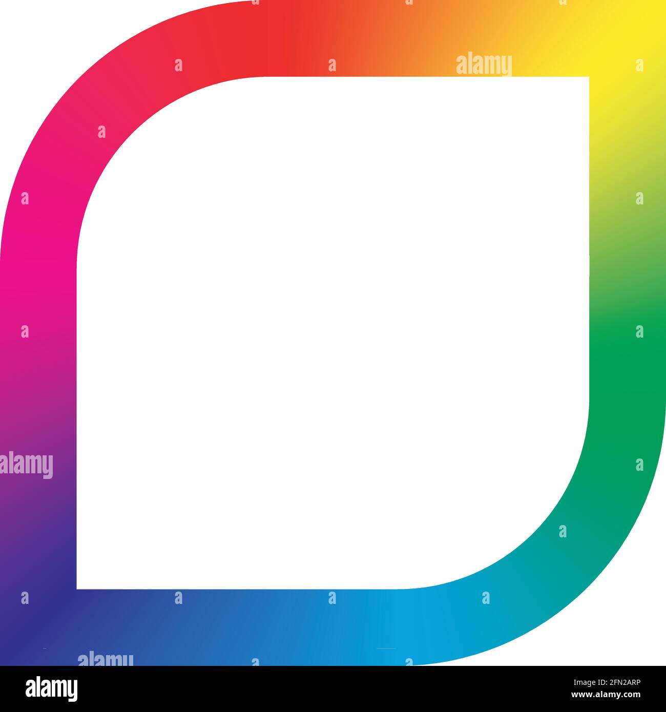 Colorful rainbow gradient square frame Stock Vector Image & Art - Alamy