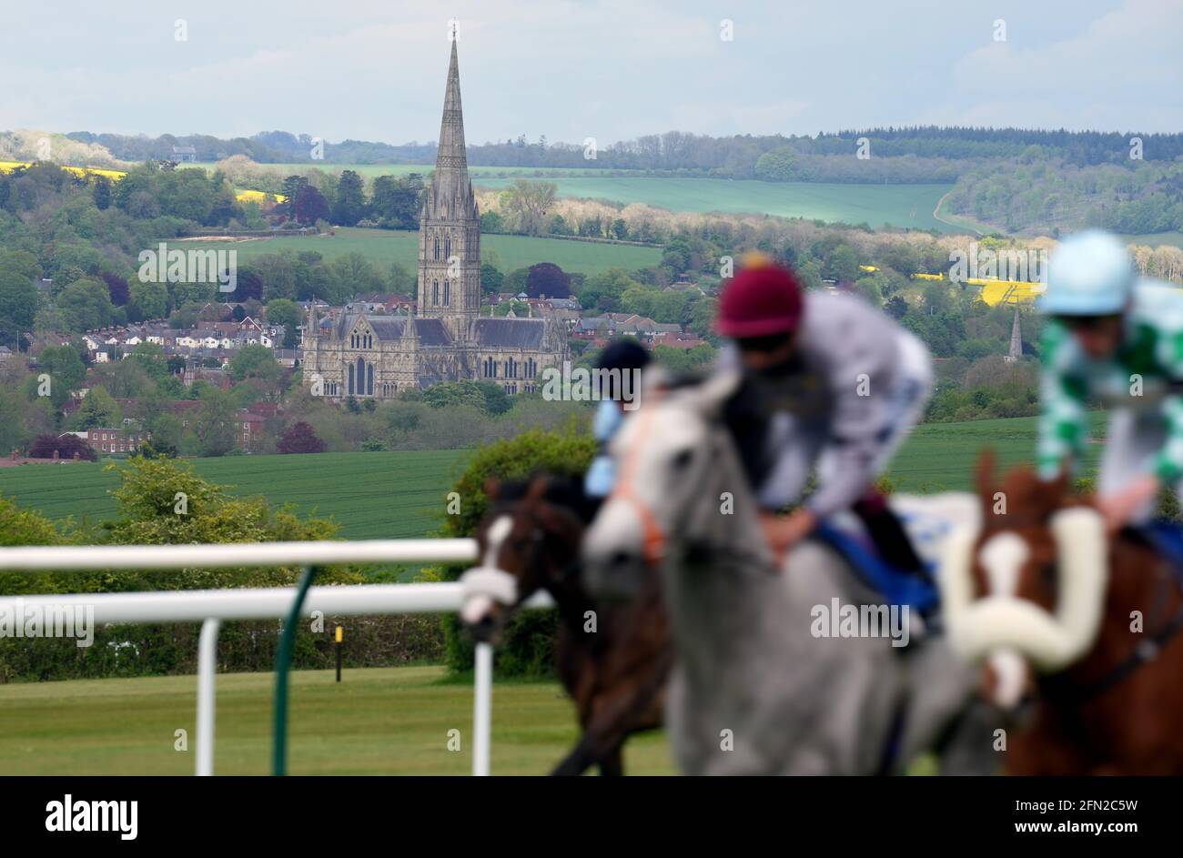 A general view of Salisbury Cathedral pictured from Salisbury ...