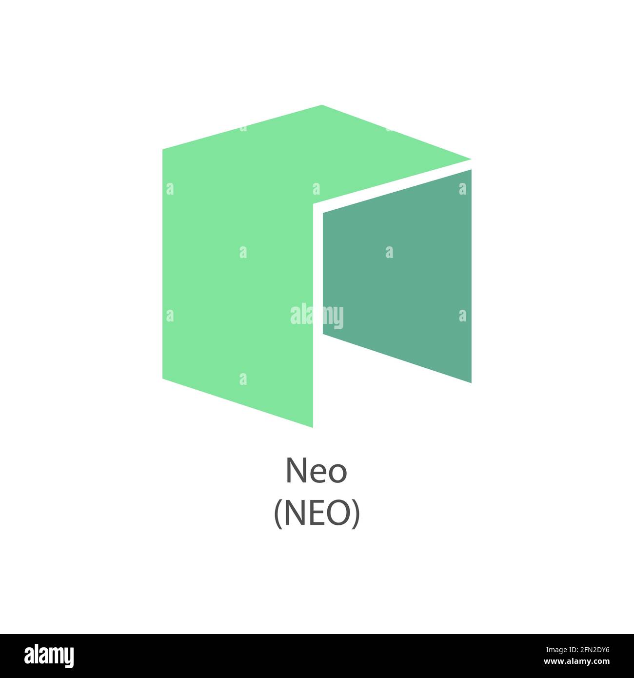Neo Decentralized Blockchain Internet Of Things Payments Cryptocoin Vector Logo Icon Stock