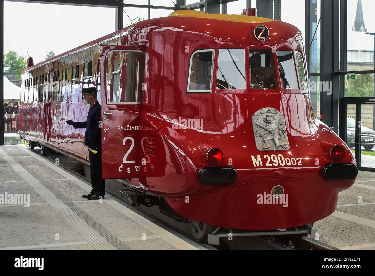 Railroad motor coach M 290.0 (or Tatra 68), so-called Slovenska Strela ...