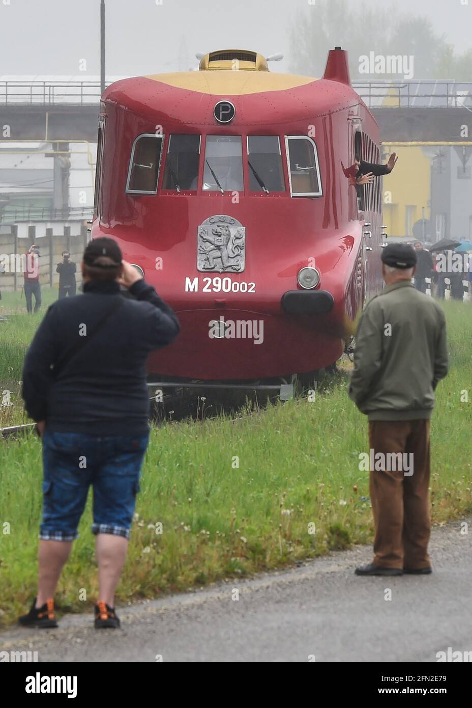 Railroad motor coach M 290.0 (or Tatra 68), so-called Slovenska Strela ...