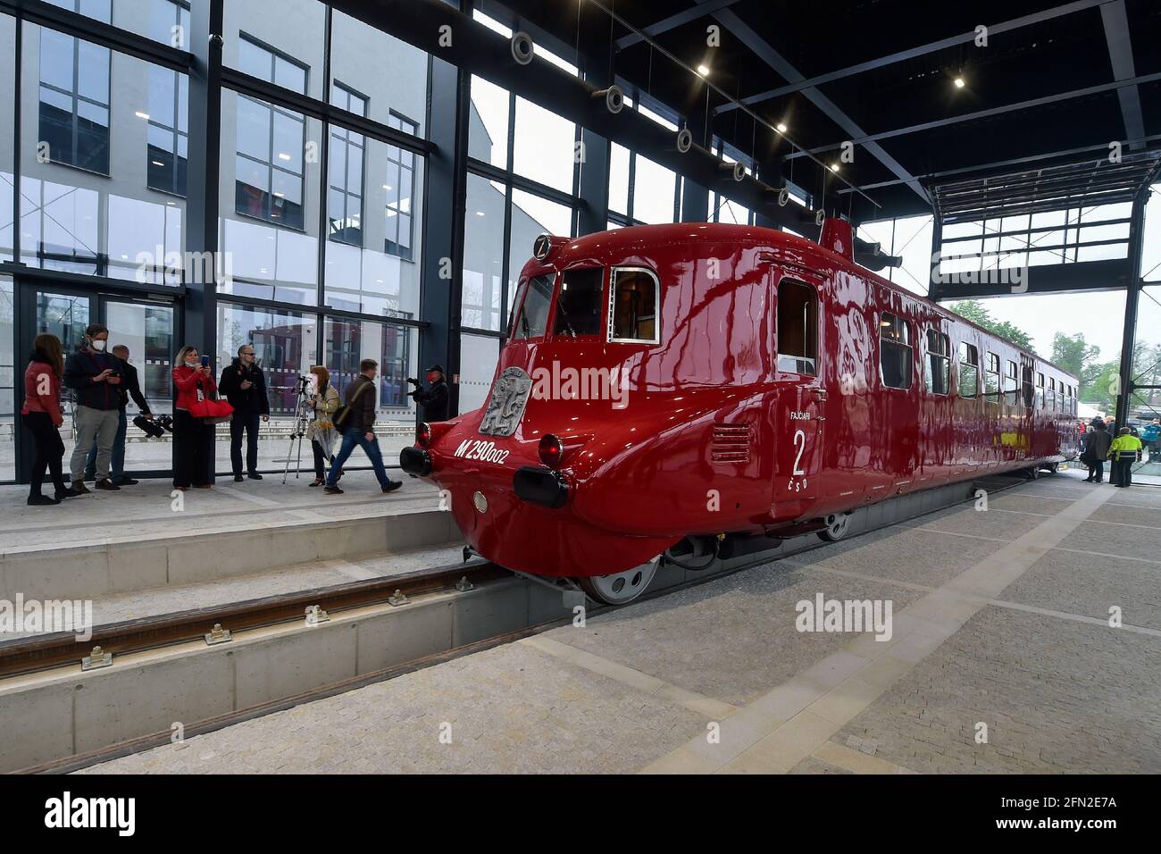 Railroad motor coach M 290.0 (or Tatra 68), so-called Slovenska Strela ...