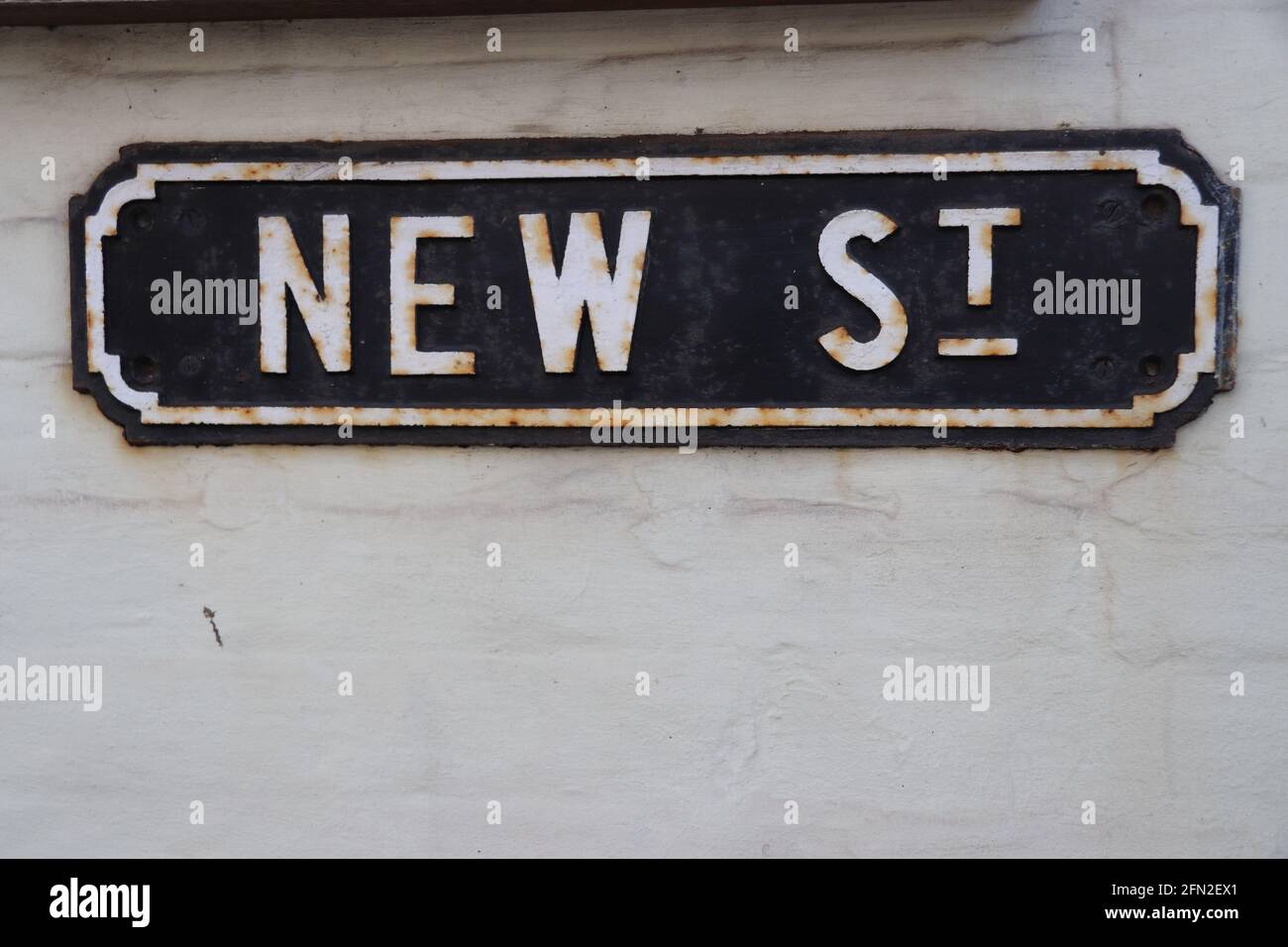 Street sign For New Street Stock Photo - Alamy