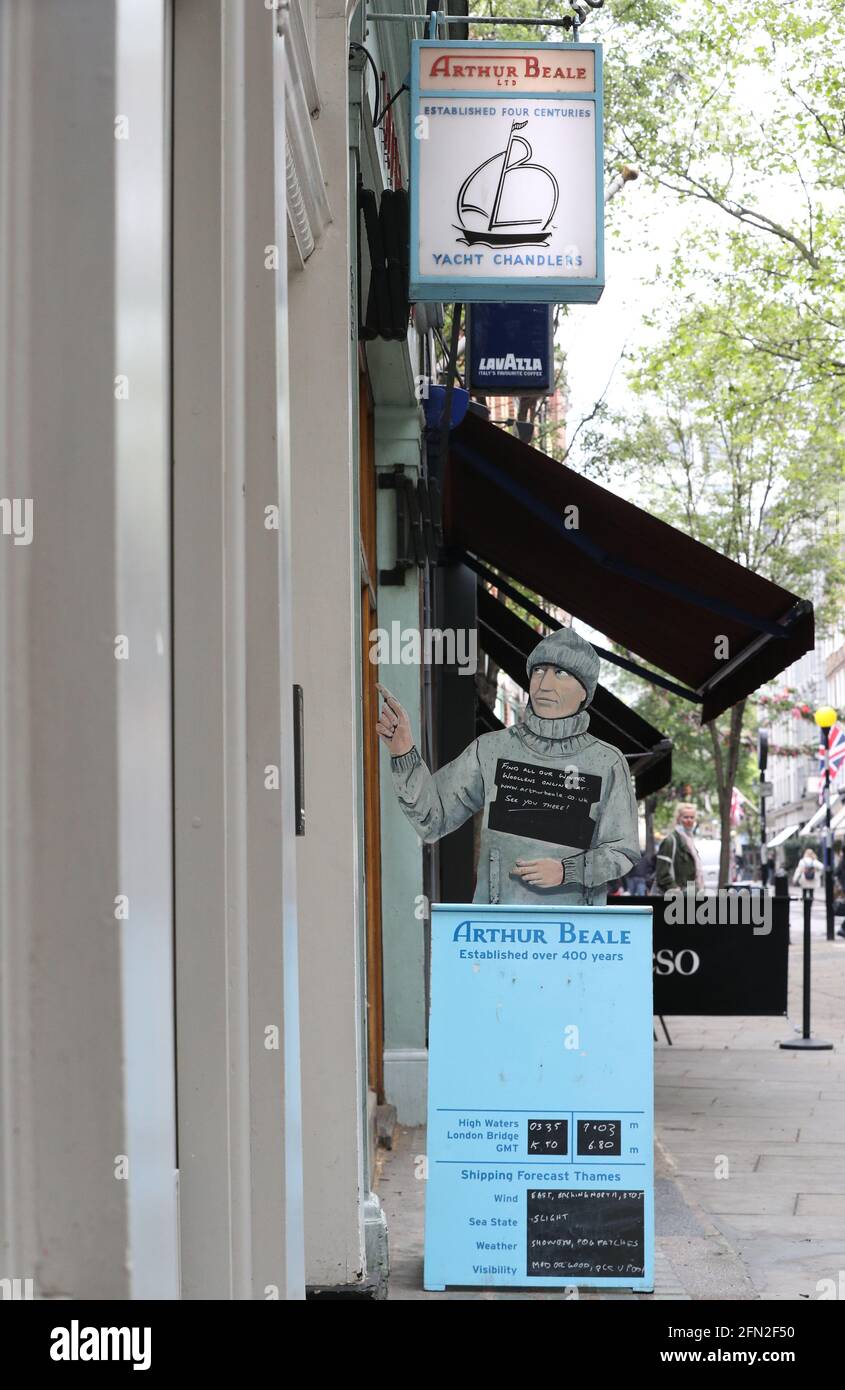 The Arthur Beale shop on Shaftesbury Avenue as one of London's oldest ...