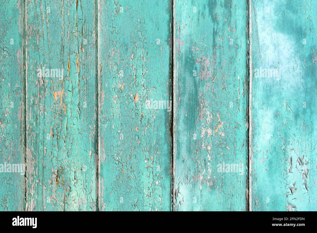 Wooden planks background with teal blue colored old weathered planks ...