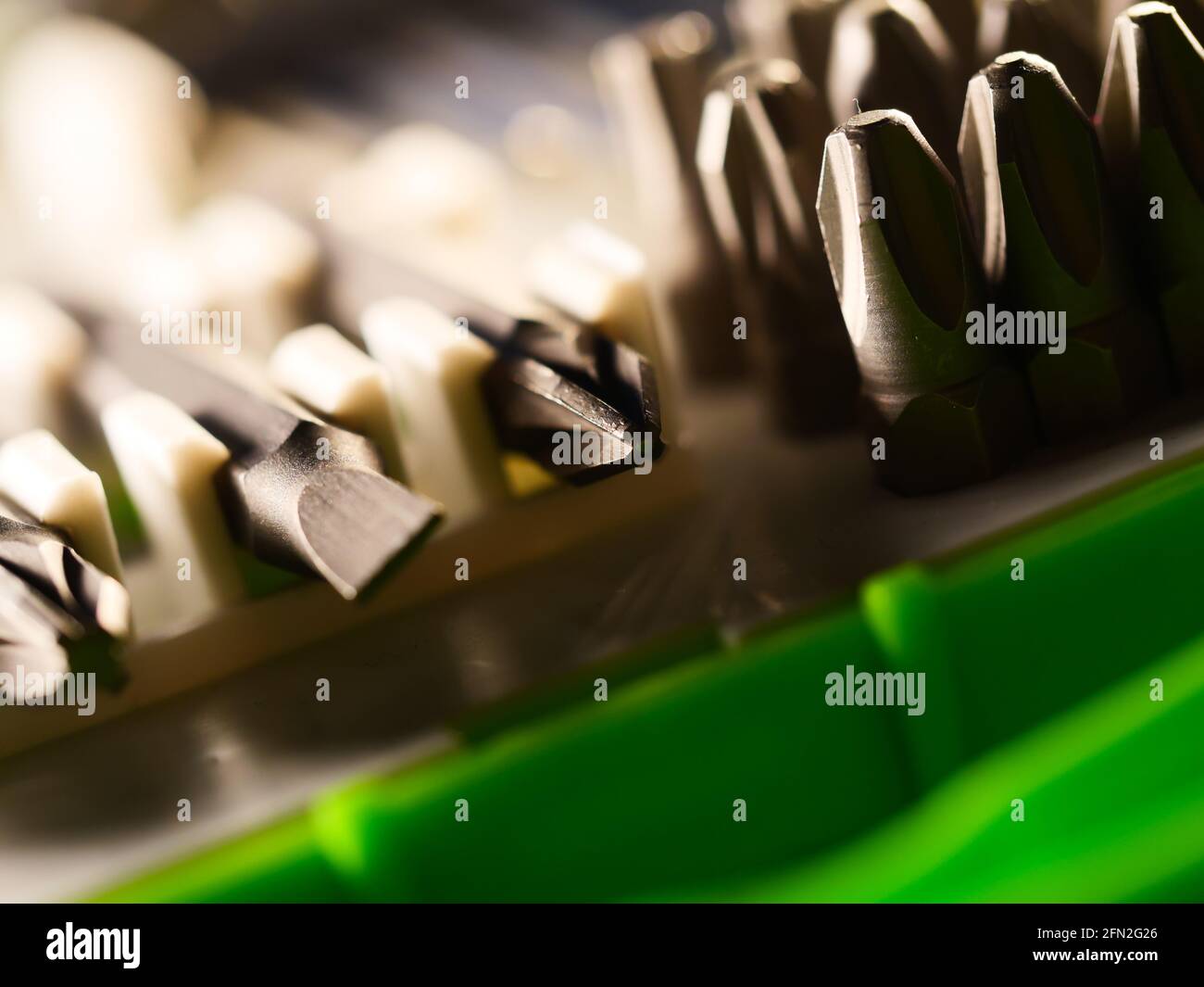 Close up studio shot of drill bits Stock Photo - Alamy