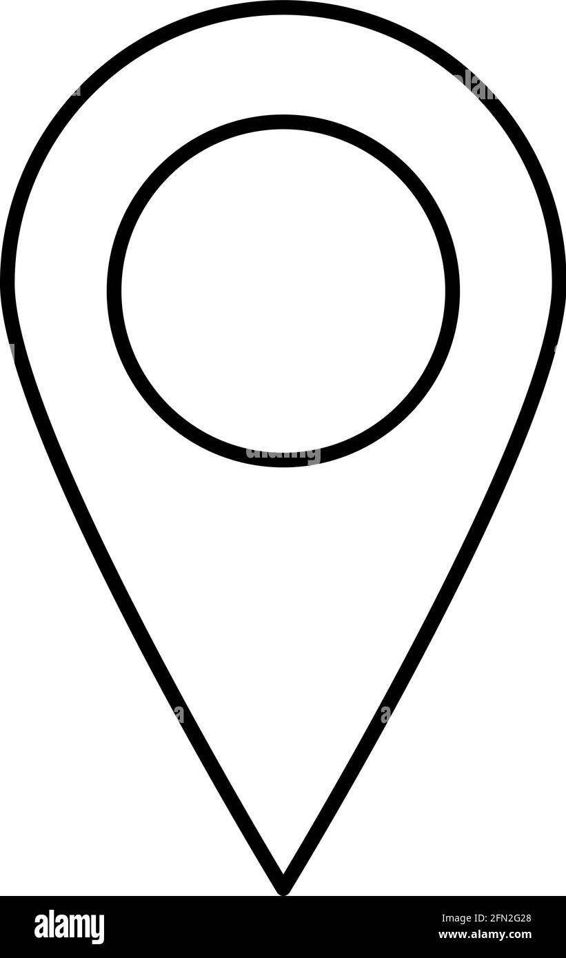 Modern villa icon outline Cut Out Stock Images & Pictures - Alamy