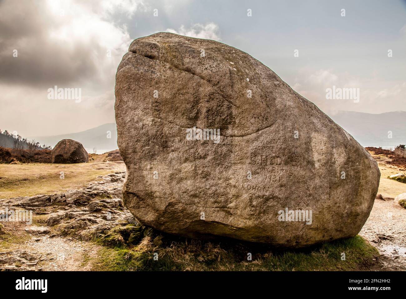 Cloughmore stone - Ireland - Rostrevor Stock Photo - Alamy