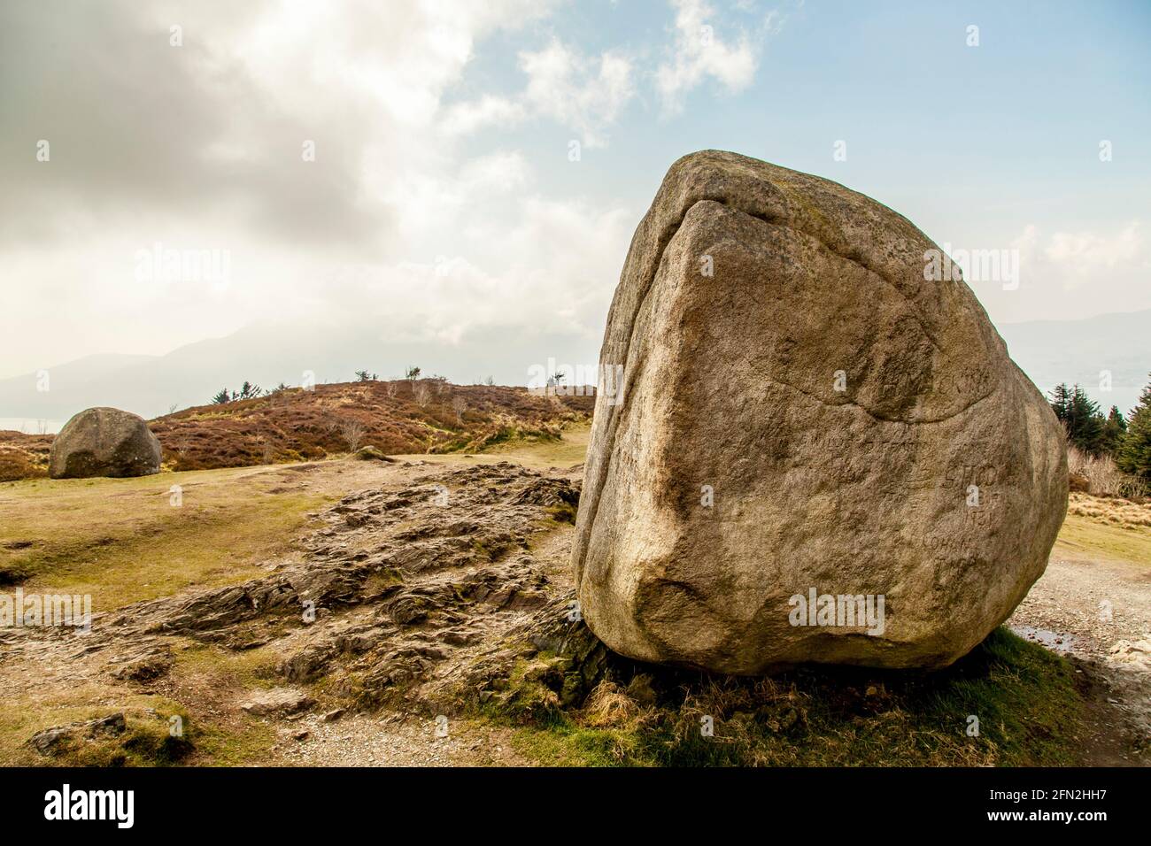 Cloughmore stone - Ireland - Rostrevor Stock Photo - Alamy