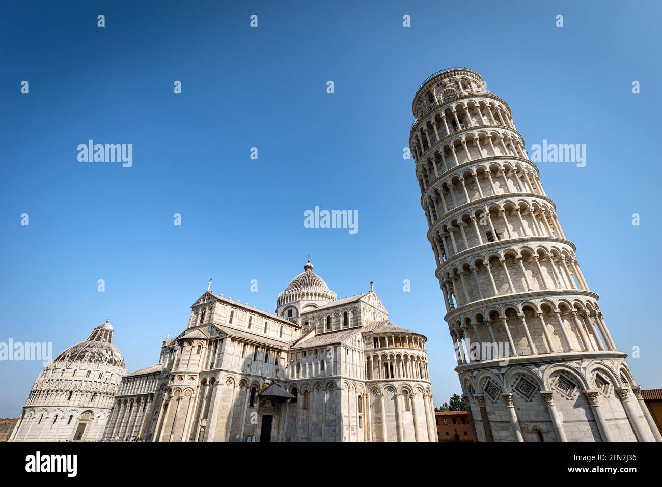Pisa, Piazza dei Miracoli (Square of Miracles) with the Leaning Tower ...